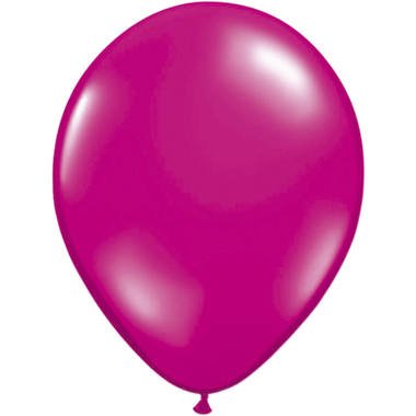 Magenta Balloons Metallic - 100 pieces | PartyExperts