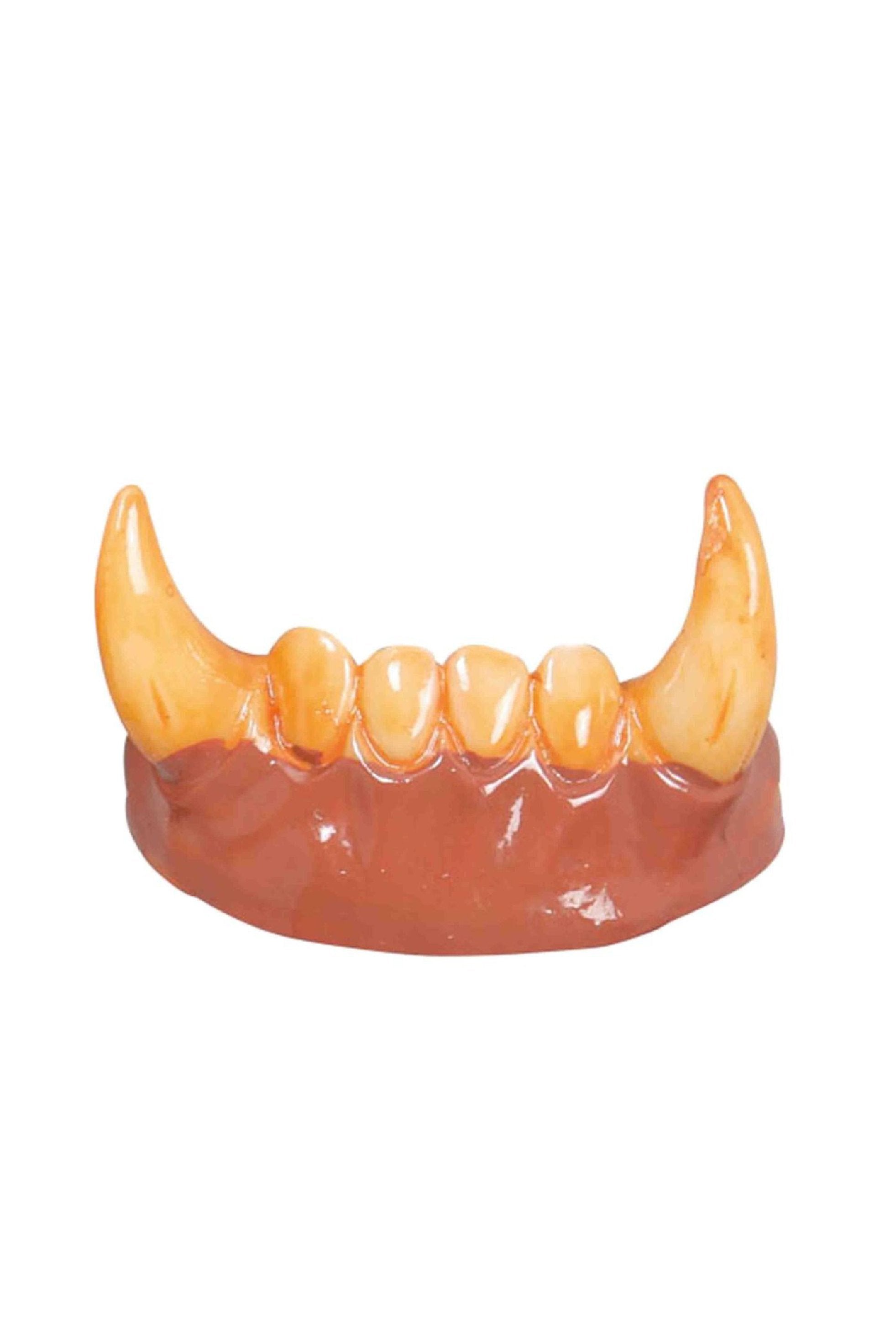 TEETH WITH WOLFMAN FANGS PVC | PartyExperts